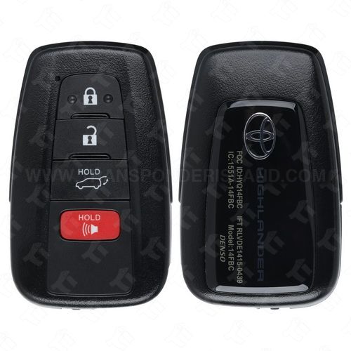 Toyota Highlander Key 4B Hatch - 8990H-0E370